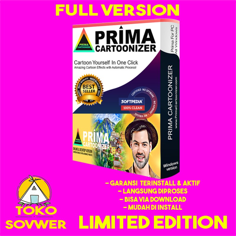 Jual Prima Cartoonizer Photo Editor FULL VERSION GARANSI AKTIF | Shopee ...