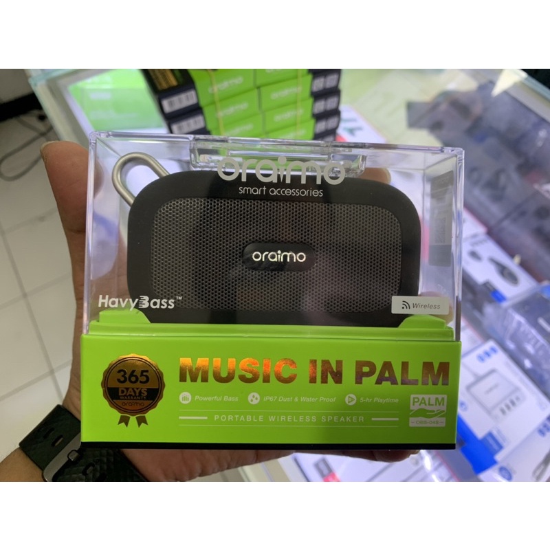 Jual Oraimo Palm Ultra-Portable OBS-04S Wireless Bluetooth Speaker ...