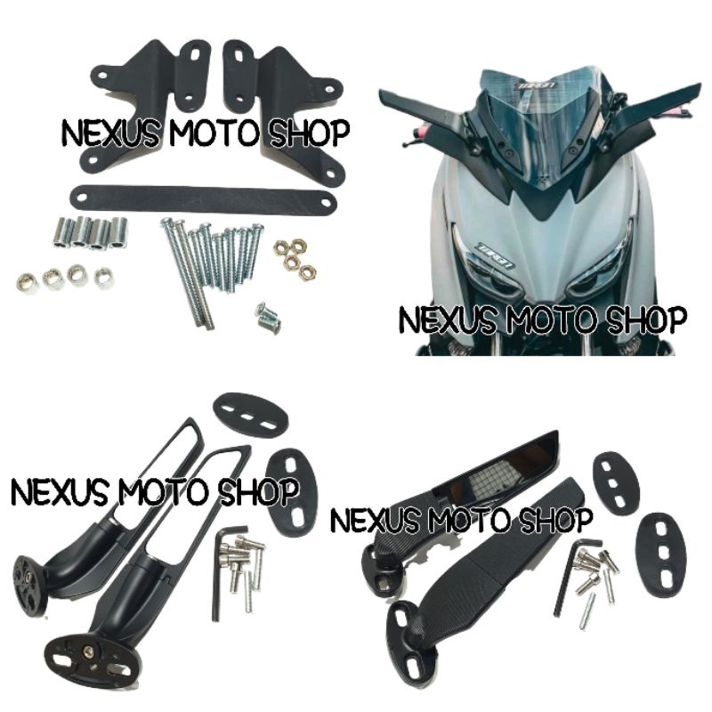 Jual spion winglet xmax spion stealth spion winglet plus breket serpo ...
