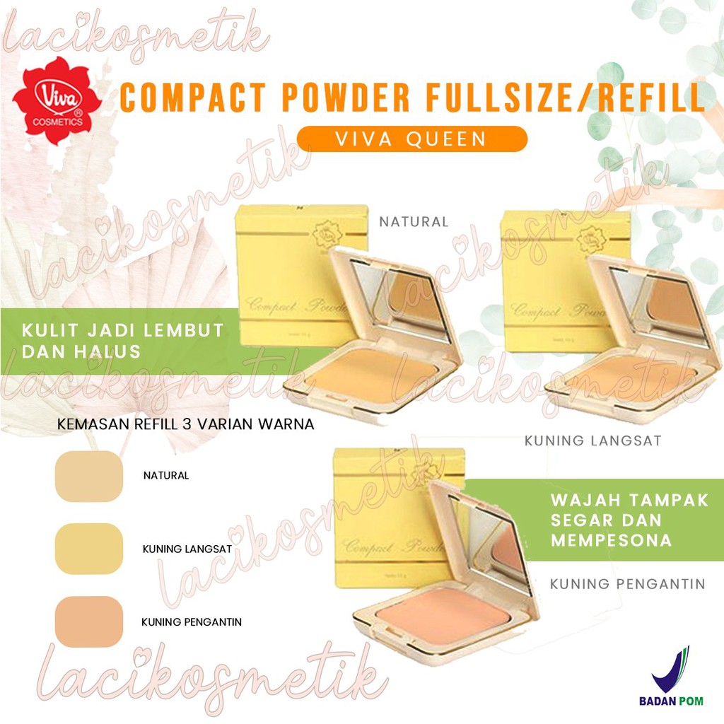 Jual LACIKOSME VIVA QUEEN COMPACT POWDER | REFILL VIVA QUEEN COMPACT ...