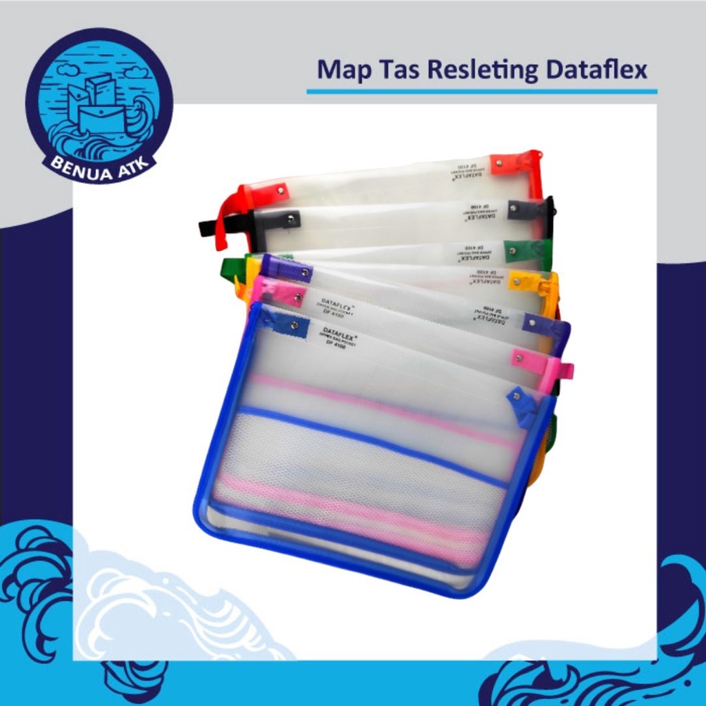 Jual Map Plastik Tas Resleting Zipper Bag Folio Dataflex Df 321