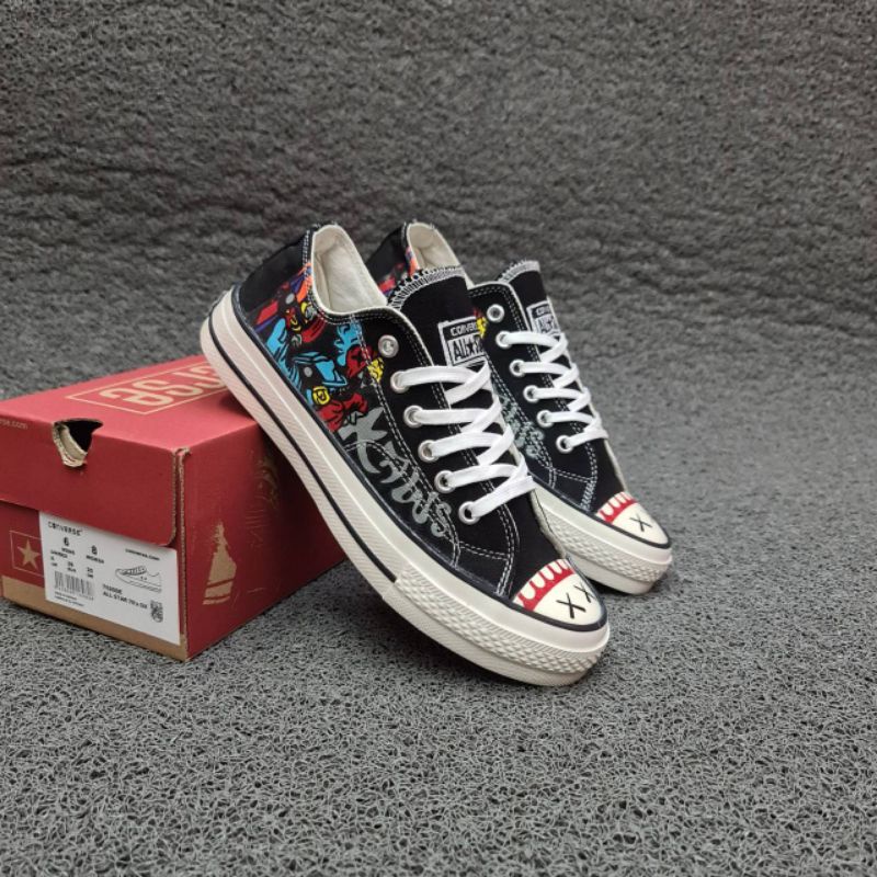 Jual SEPATU MURAH CONVERSE X COMPANION JILID 2 HITAM PUTIH LOW IMPORT ...