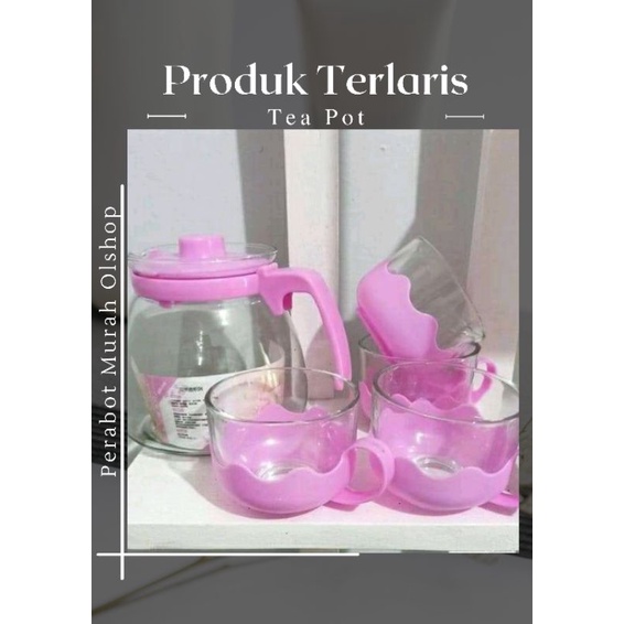 Jual Tea Pot Set 5in1 Free Bubble Wrap Dan Dus | Shopee Indonesia