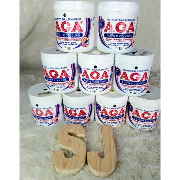 Jual Cat Poster AGA /Cat Acrylic AGA 250cc/Cat AGA 250cc/250ml | Shopee ...