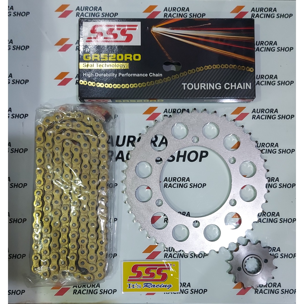 Jual GEAR SET SSS NINJA 250 OLD / FI / SL 250 / Z 250 & RANTAI SSS 520 ORING GOLD | Shopee Indonesia