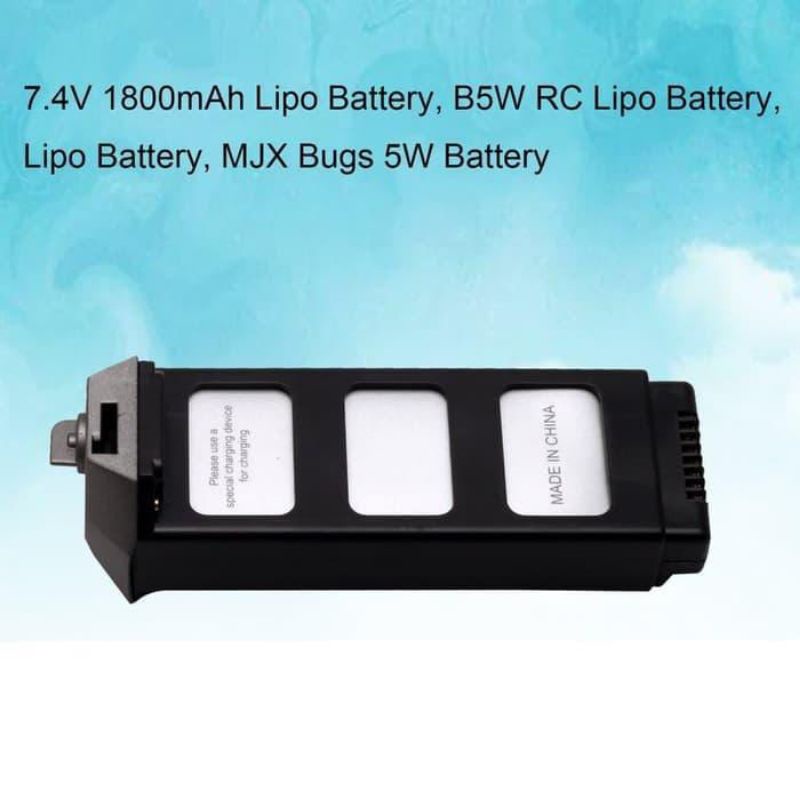 Jual BATTERY MJX BUGS B5W 4K 1800 MAH | Shopee Indonesia