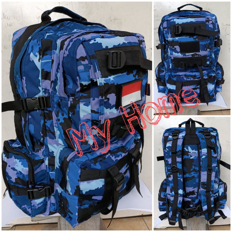 Jual Tas Ransel Army Lebanon AURI Loreng biru Jumbo | Shopee Indonesia