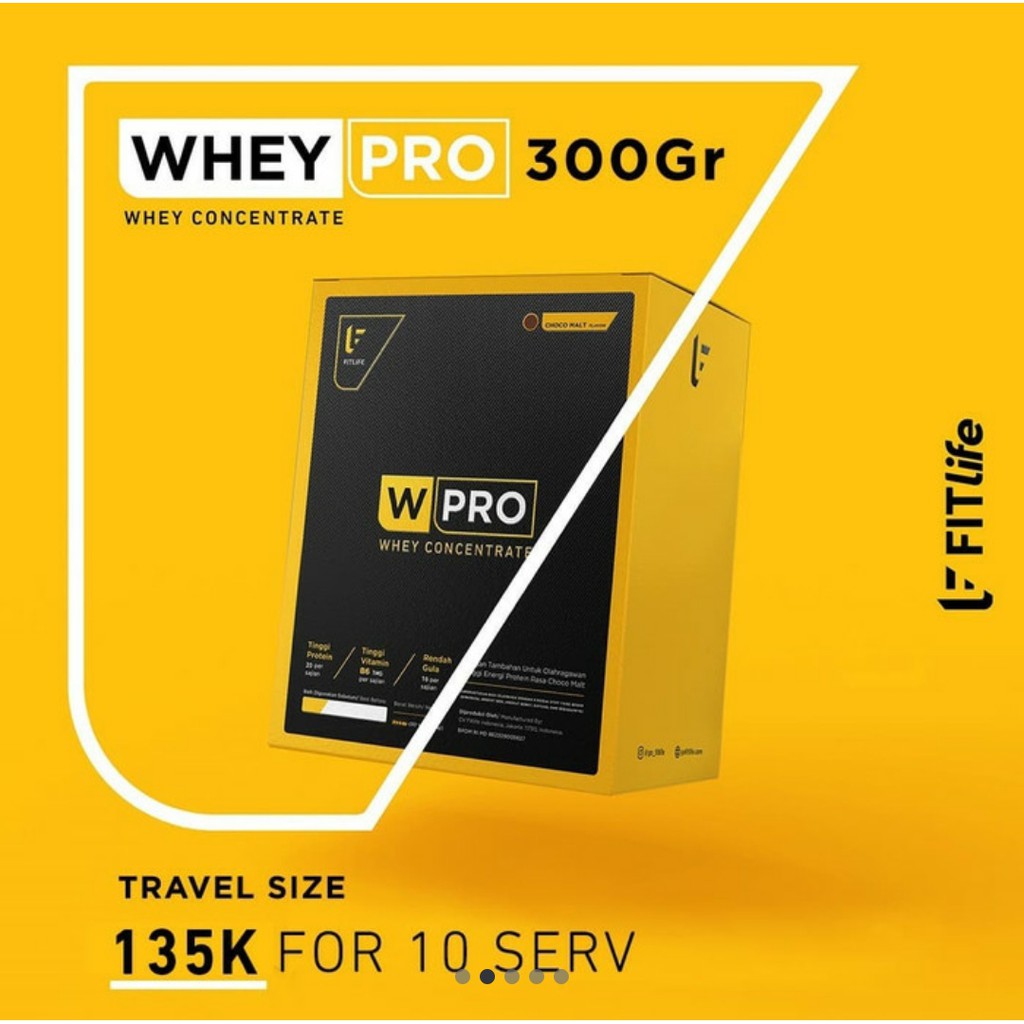 Jual FITLIFE WPRO | WHEYPRO 300 GR WHEY PROTEIN COMCENTRATE PRO ...