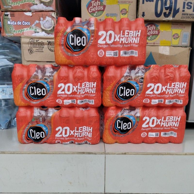 Jual Cleo air mineral botol 220ml | Shopee Indonesia