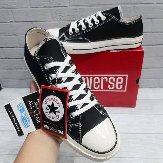 Jual CONVERSE 70s low Hitam & merah ( 37-43 ) | Shopee Indonesia