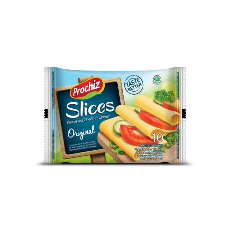 Jual PROCHIZ Cheddar Slices Original Gold melt keju olahan royale ...
