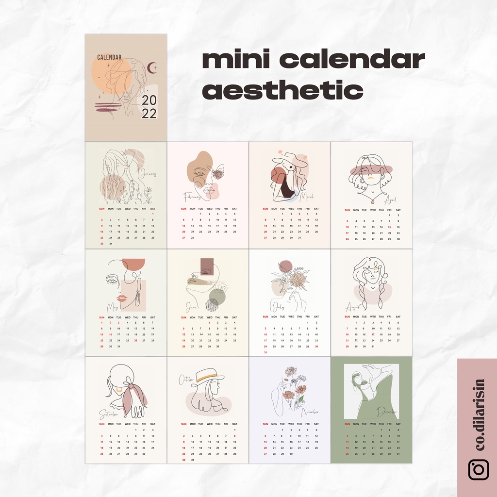 Jual [BISA COD] KALENDER MINI 2022 / MINI CALENDAR 2022 / KALENDER NCT ...