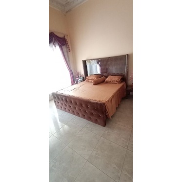 Jual Divan Dipan Tempat Tidur Mewah Model Andin Stall kain Beludru ...