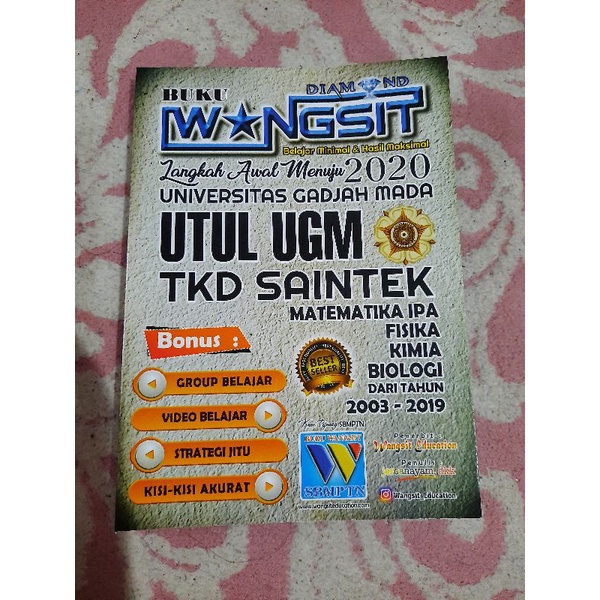 Jual WANGSIT UTUL UGM SAINTEK 2020 (Preloved) | Shopee Indonesia