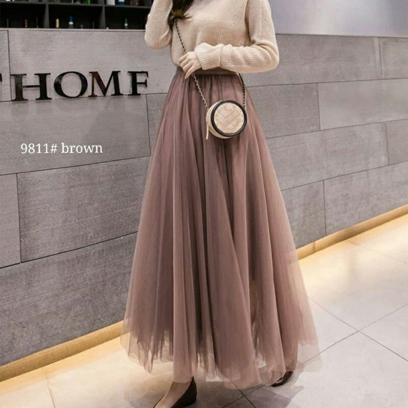 Jual 9811 Rok Tutu PREMIUM wanita import rok tutu wedding panjang long ...
