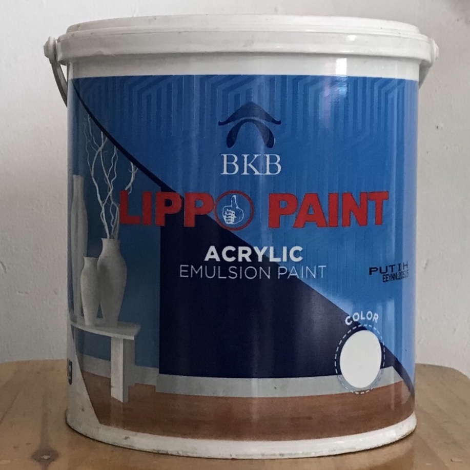 Jual Cat Tembok Lippo Paint Acrylic (Putih) 4 Kg | Shopee Indonesia