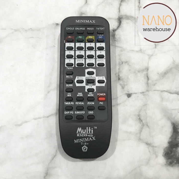 Jual Remote / Remot TV Tabung Polytron Digitec Minimax Multi T18 ...