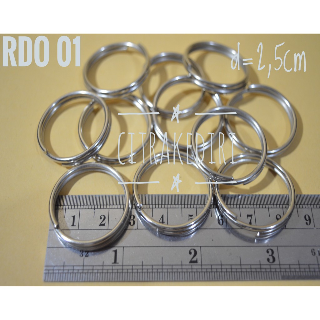 Jual Ring Gantungan Kunci / Ring double 2,5 cm | Shopee Indonesia