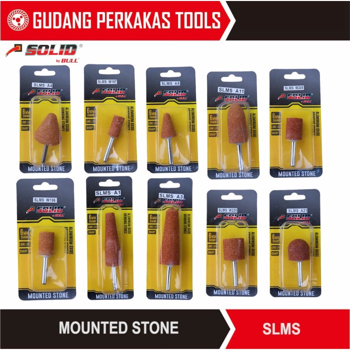 Jual Bull Batu Gerinda 6mm / Mounted Stone SOLID | Shopee Indonesia
