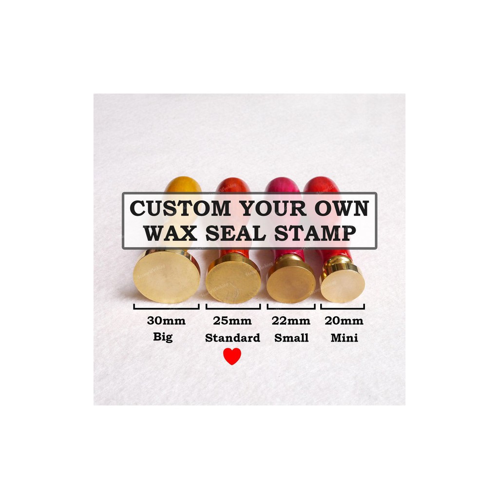 Jual SEAL WAX STAMP CUSTOM PROSES 2 HARI / STEMPEL LILIN SET | Shopee ...