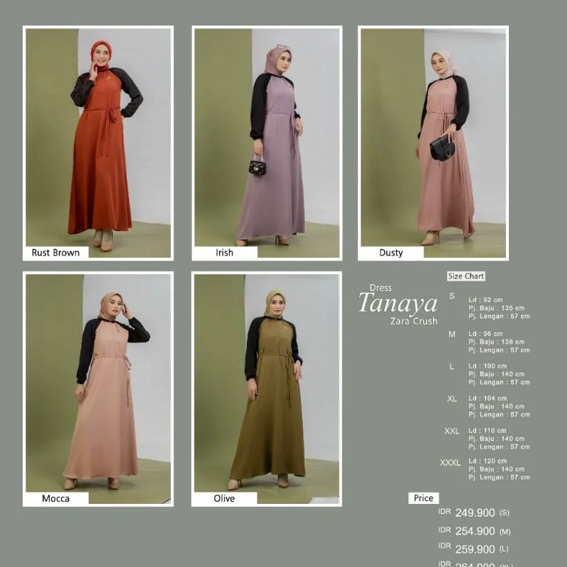 Jual TANAYA DRESS by Ar Rafi [ NEW - AR Rafi Dress Series ] Gamis Ar ...