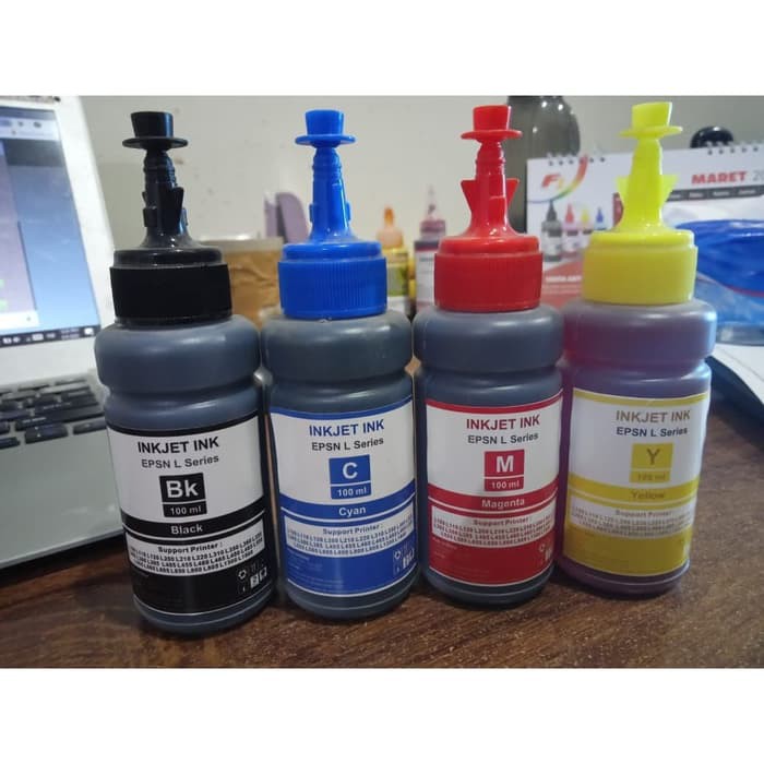 Jual Tinta Refill Epson L110 L120 L210 Refilling Epson L355 L360 L365 ...