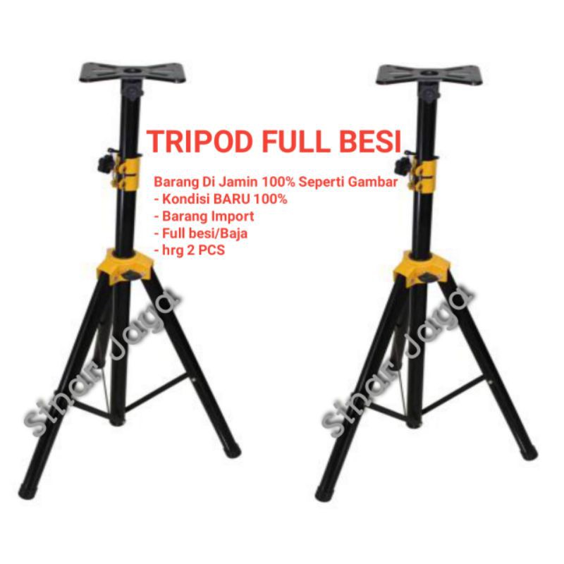 Jual Stand Speaker FULL BESI / Tripod Speaker Bahan Full besi | Shopee ...