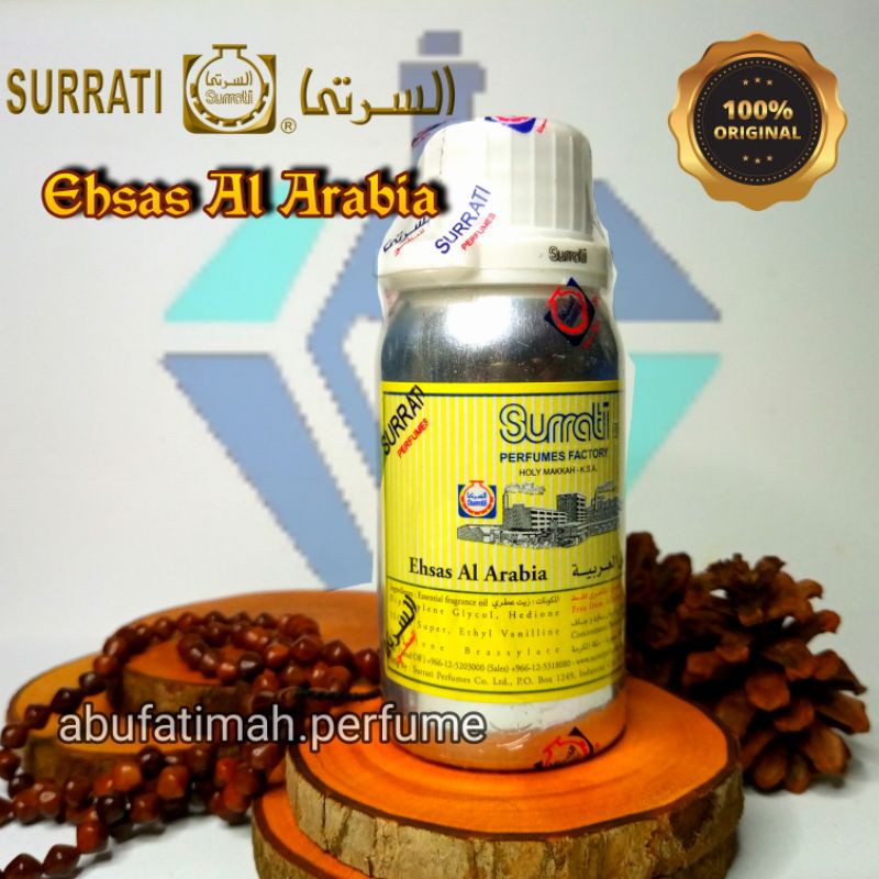 Jual Parfum SURRATI Ehsas Al Arabia 100 gram original segel | Shopee ...
