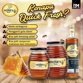 Jual Madu Murni Asli Quick Fresh Honey 100Gr (Jar Kaca) | Shopee Indonesia
