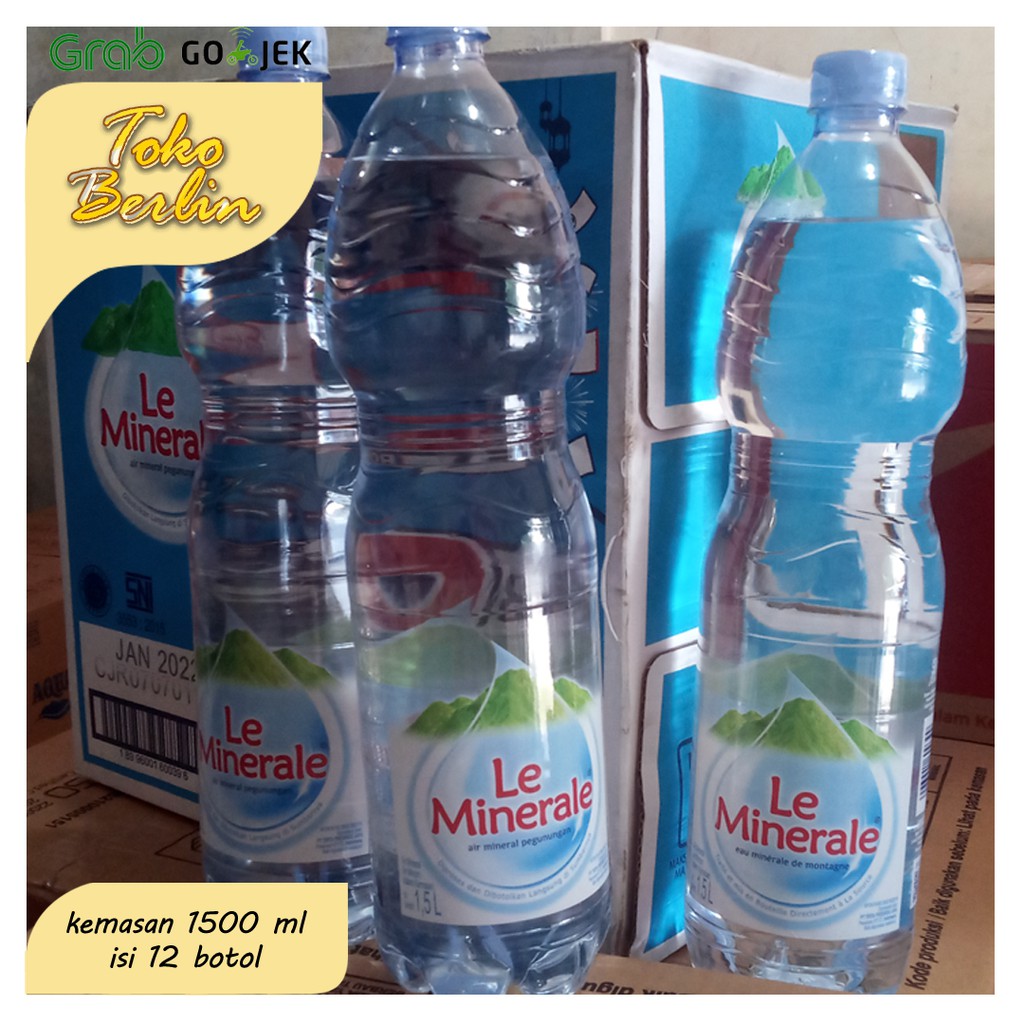 Jual LE MINERALE 1.500 ML ISI 12 BOTOL AIR MINUM MINERAL | Shopee Indonesia