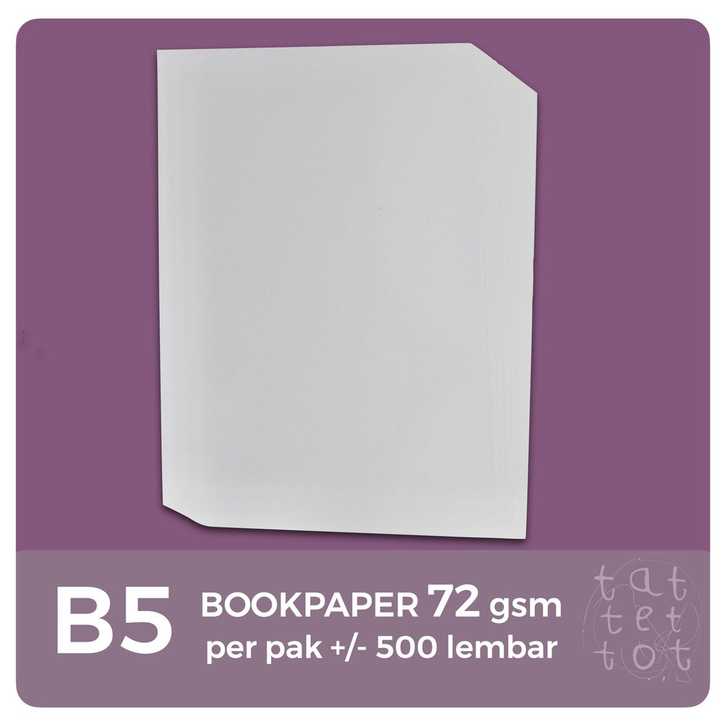 Jual B5 BOOK PAPER 72 B5 IMPERIAL B5 18.1x25.7 cm | Shopee Indonesia