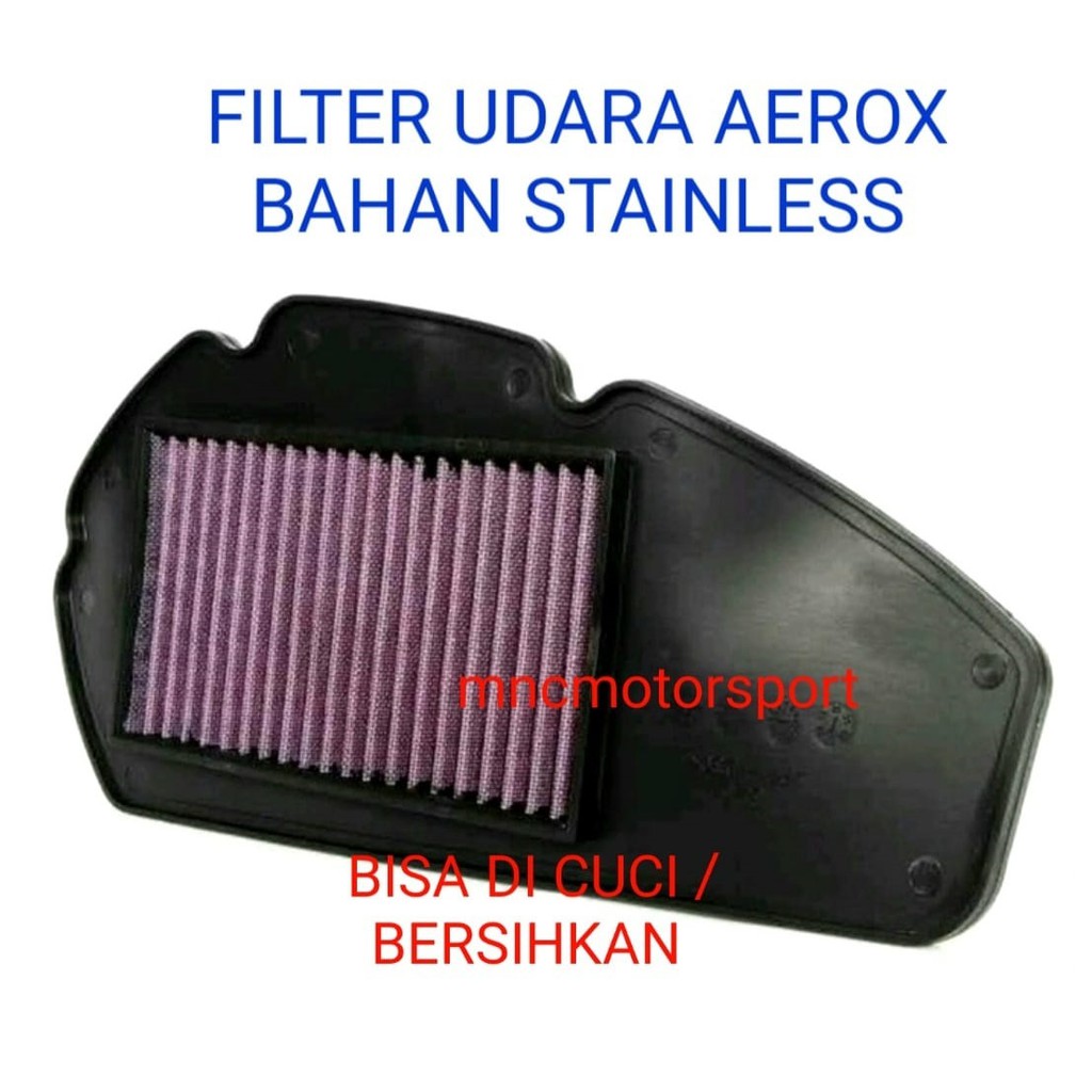 Jual FILTER UDARA RACING NEMO AEROX 150 LEXI 125 BAHAN STAINLESS ...
