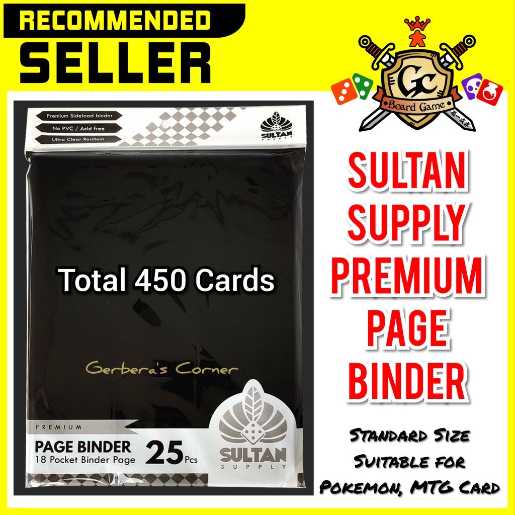Jual Sultan Supply Premium Page Binder Standard Size Pokemon MTG Card ...