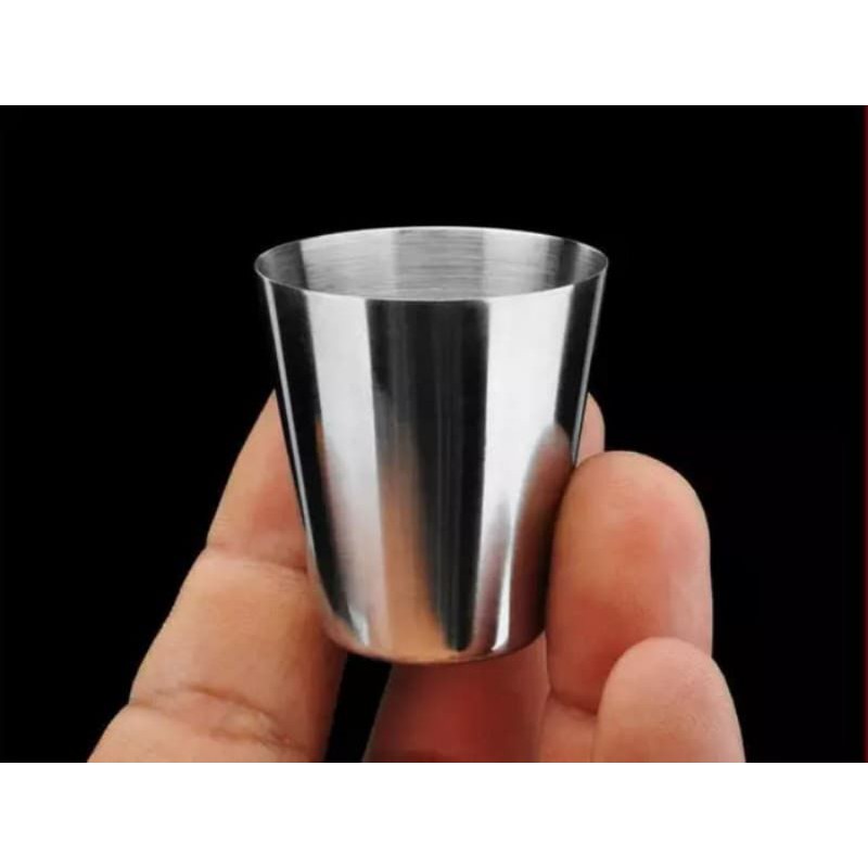 Jual Gelas / Cangkir Sloki Mini Stainless Hipflask Whiskey Anggur ...