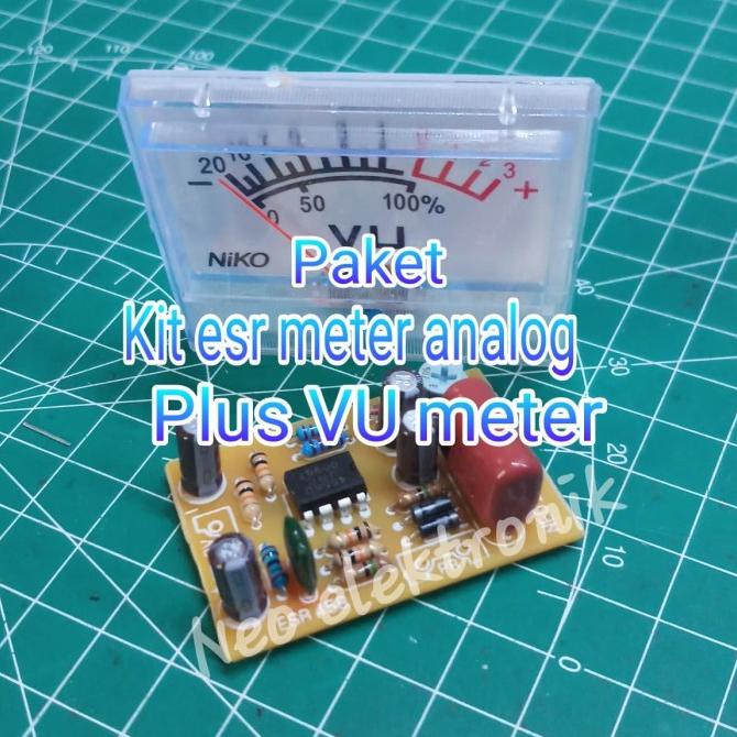 Jual Paket Kit Esr Meter Analog Modul Esr Meter Analog Plus Vu Meter