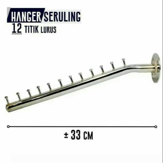 Jual Hanger suling tembok tekuk lurus 12 titik | Shopee Indonesia