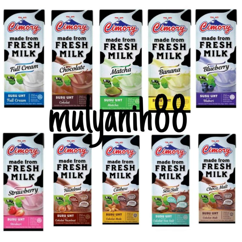 Jual SUSU CIMORY UHT 250ML TERMURAH MARIE READY per dus | Shopee Indonesia