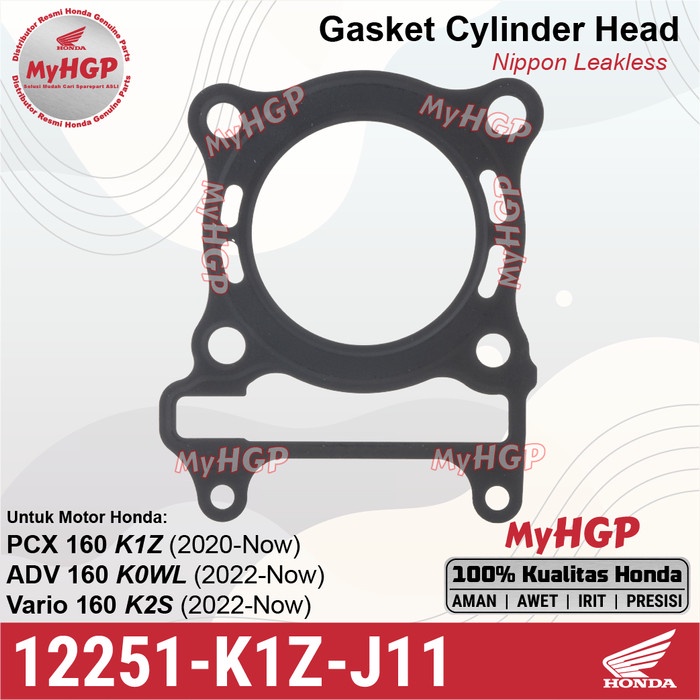 Jual 12251-K1Z-J11 - Gasket Cylinder Head - PCX Vario ADV 160 12251K1ZJ11 12251 K1Z J11 Paking ...