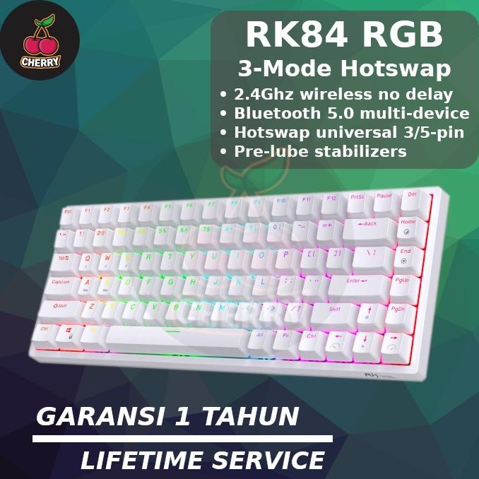 Jual Royal Kludge RK84 RGB Wireless Bluetooth Mechanical Keyboard ...