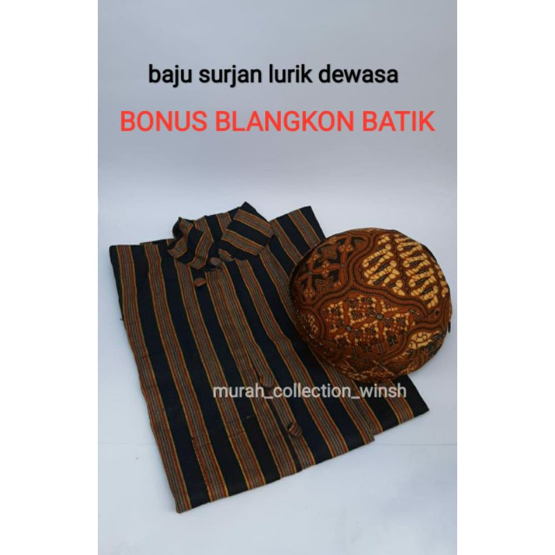 Jual Baju lurik pria / blangko solo / baju lurik jawa / baju adat Jawa ... Jual Baju lurik pria / blangko solo / baju lurik jawa / baju adat Jawa ...