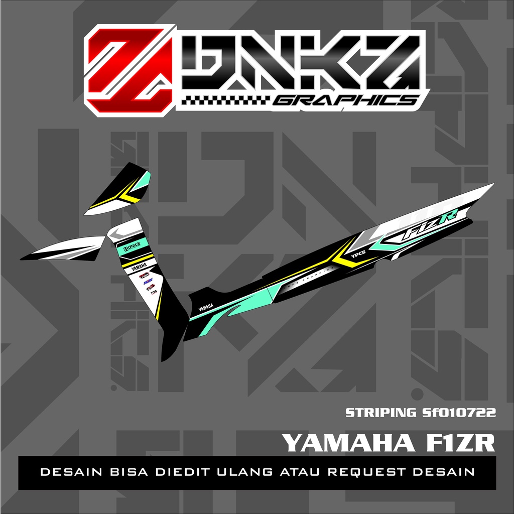 Jual Stiker Yamaha FIZR / F1ZR Decal Striping Yamaha FIZR / F1ZR ...