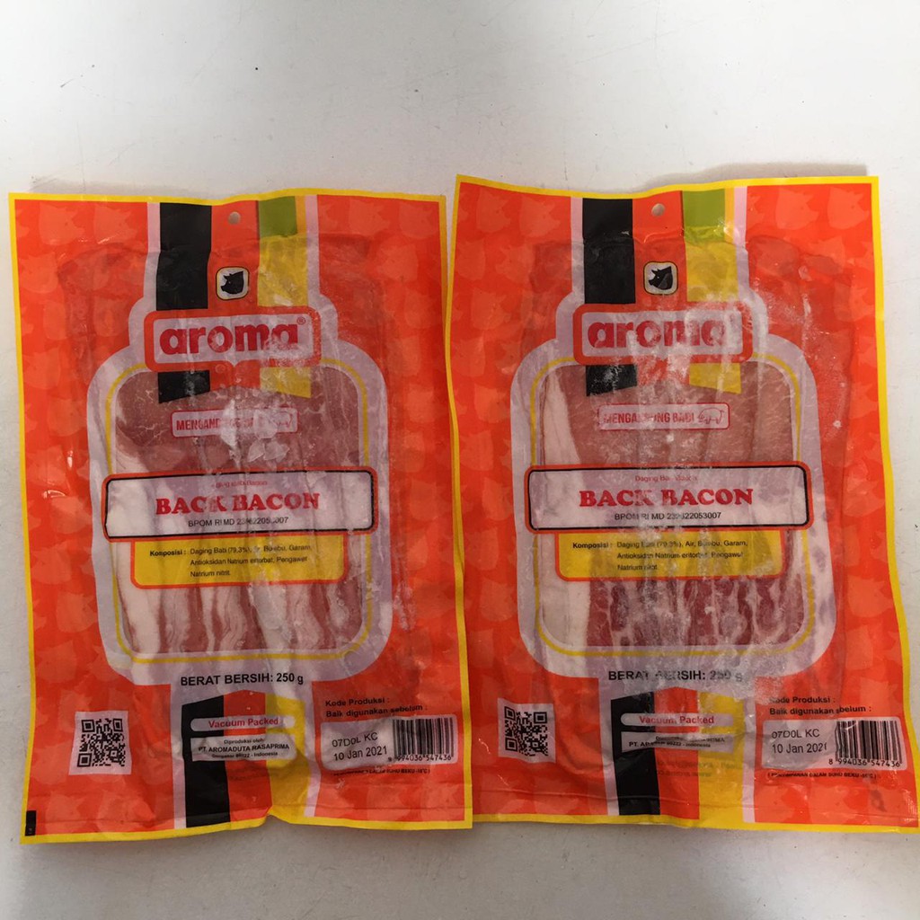 Jual BACK BACON AROMA 250 GR (ORIGINAL) | Shopee Indonesia