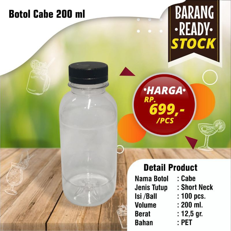 Jual Botol Cabe 200ml | Shopee Indonesia