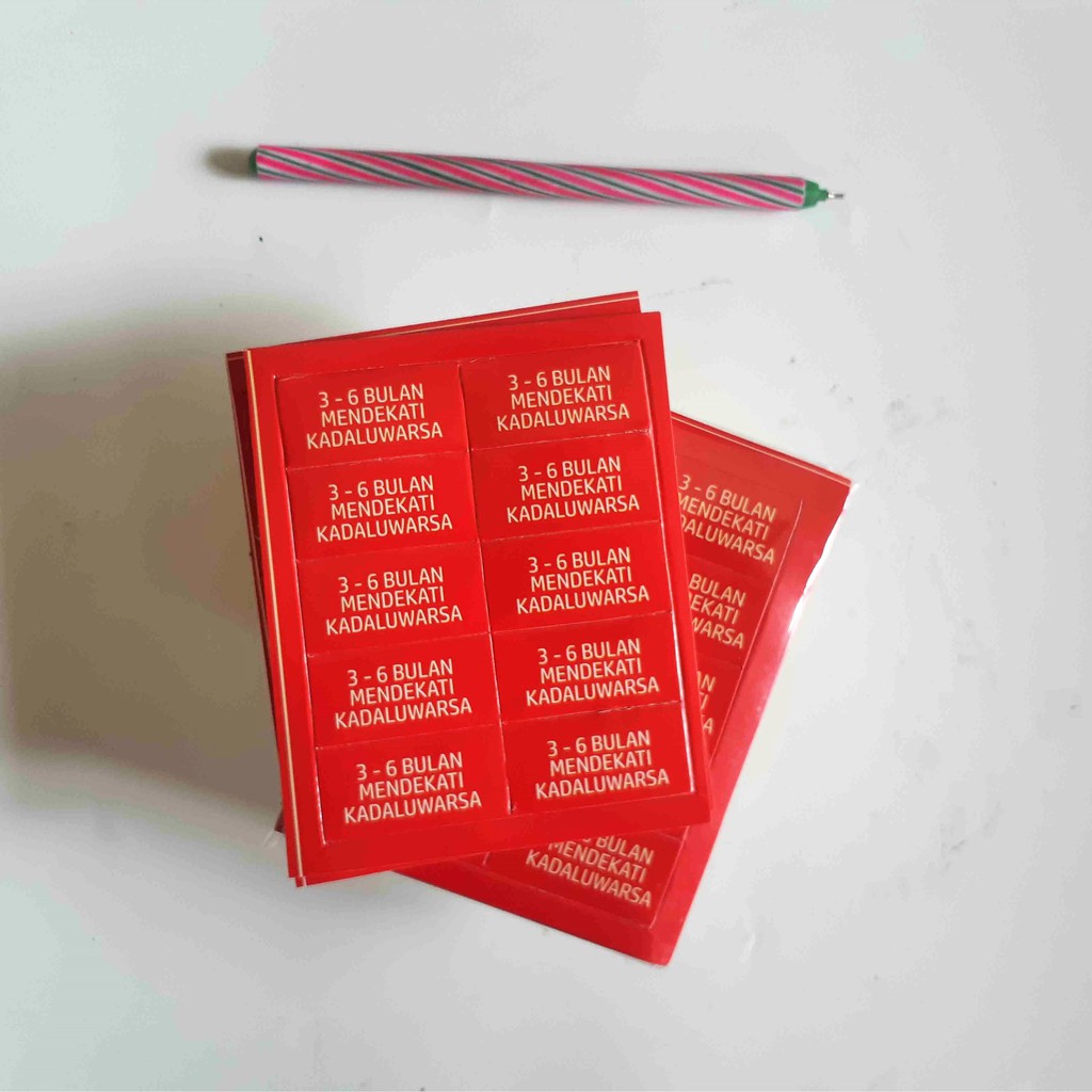 Jual Stiker Label Obat Kadaluwarsa, Stiker Penanda Obat Akan ED, Stiker ...