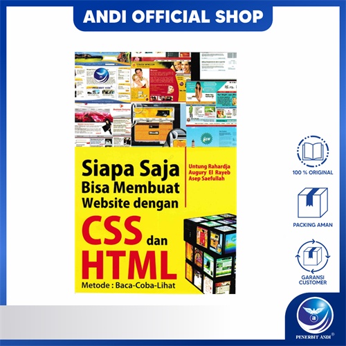 Jual Penerbit Andi - Siapa Saja Bisa Membuat Website Dengan CSS Dan HTML, Metode: Baca-Coba ...