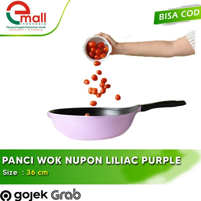 Jual Panci Wok Pan NUPON Anti Lengket 36cm dan tutup kaca KOMPOR ...