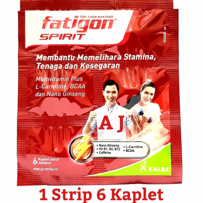 Jual FATIGON SPIRIT - MULTIVITAMIN MEMELIHARA STAMINA, TENAGA DAN ...
