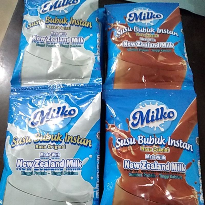 Jual MILKO SUSU BUBUK INSTAN NEW ZEALAND MILK SACHET 1 PCS | Shopee ...