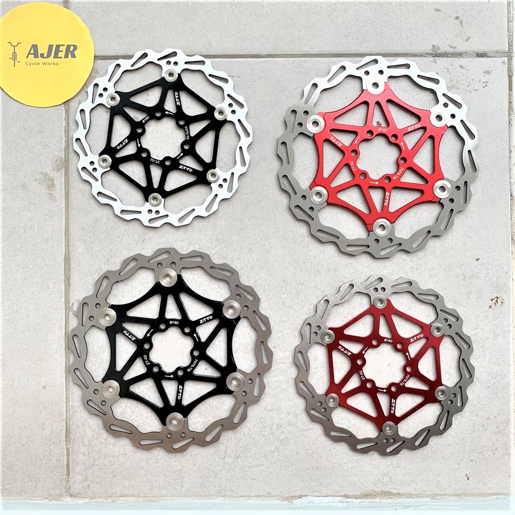 Jual Rotor Disc Brake 160mm 180mm Ztto 6 six bolt sepeda floating ...