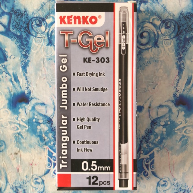 Jual ( 12 pcs ) Pulpen Jel / Gelpen / Pena Gel Kenko Tgel T-Gel Ke - 303 | Shopee Indonesia